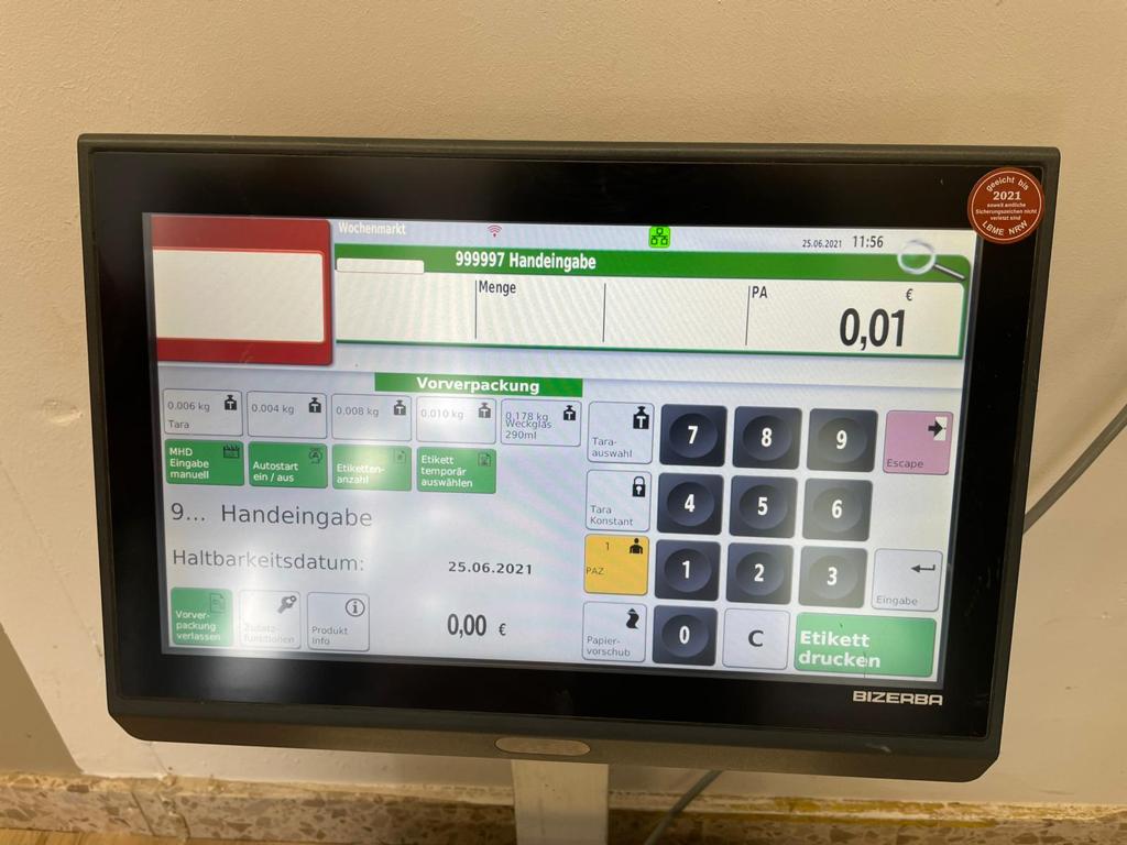 BIZERBA XC 800 Auszeichnungswaage - gebraucht – Stoeveken Gruppe - www ...